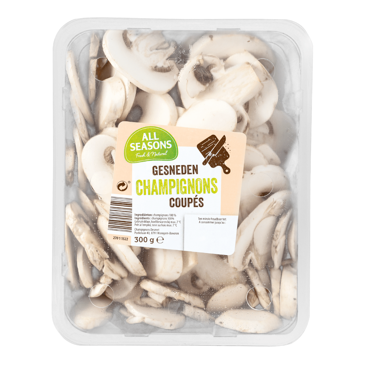 ALL SEASONS® Champignons coupés bon marché chez ALDI