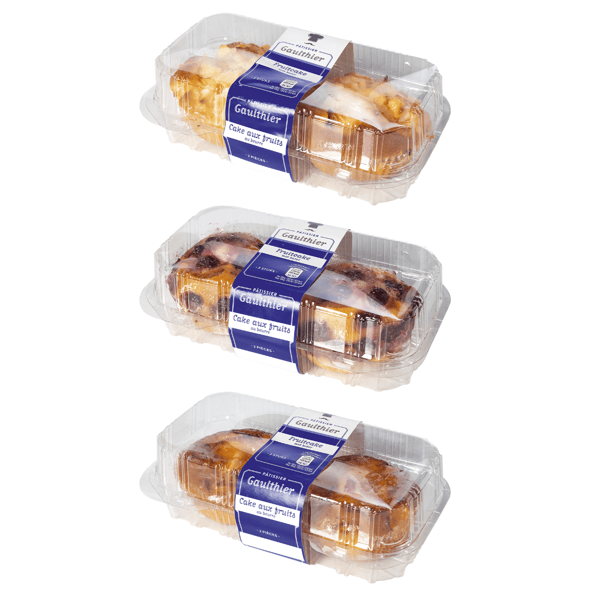 Cakes aux fruits frais, 2 pcs PÂTISSIER GAULTHIER® bon marché chez ALDI