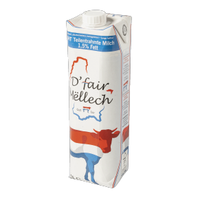 Lait demi-écrémé D'FAIR MËLLECH® bon marché chez ALDI