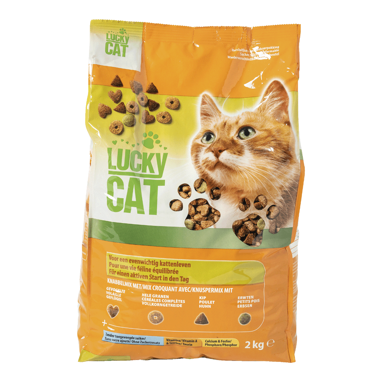 Croquettes pour chat, 2 kg LUCKY CAT® bon marché chez ALDI