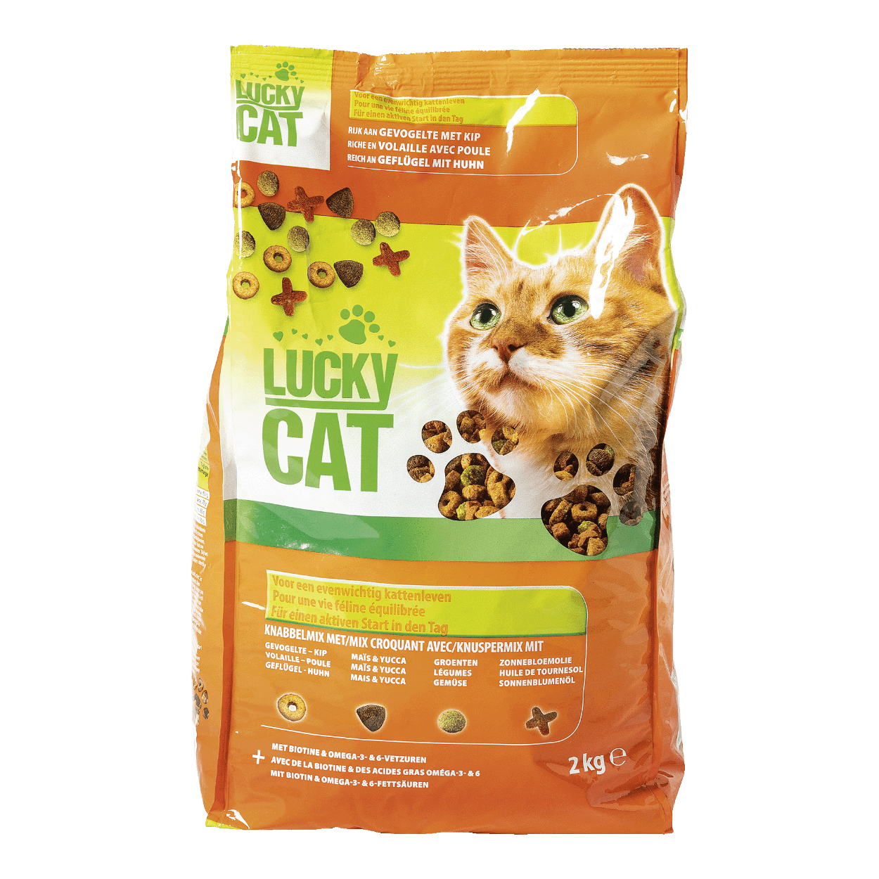 LUCKY CAT® Croquettes pour chat, 2 kg bon marché chez ALDI