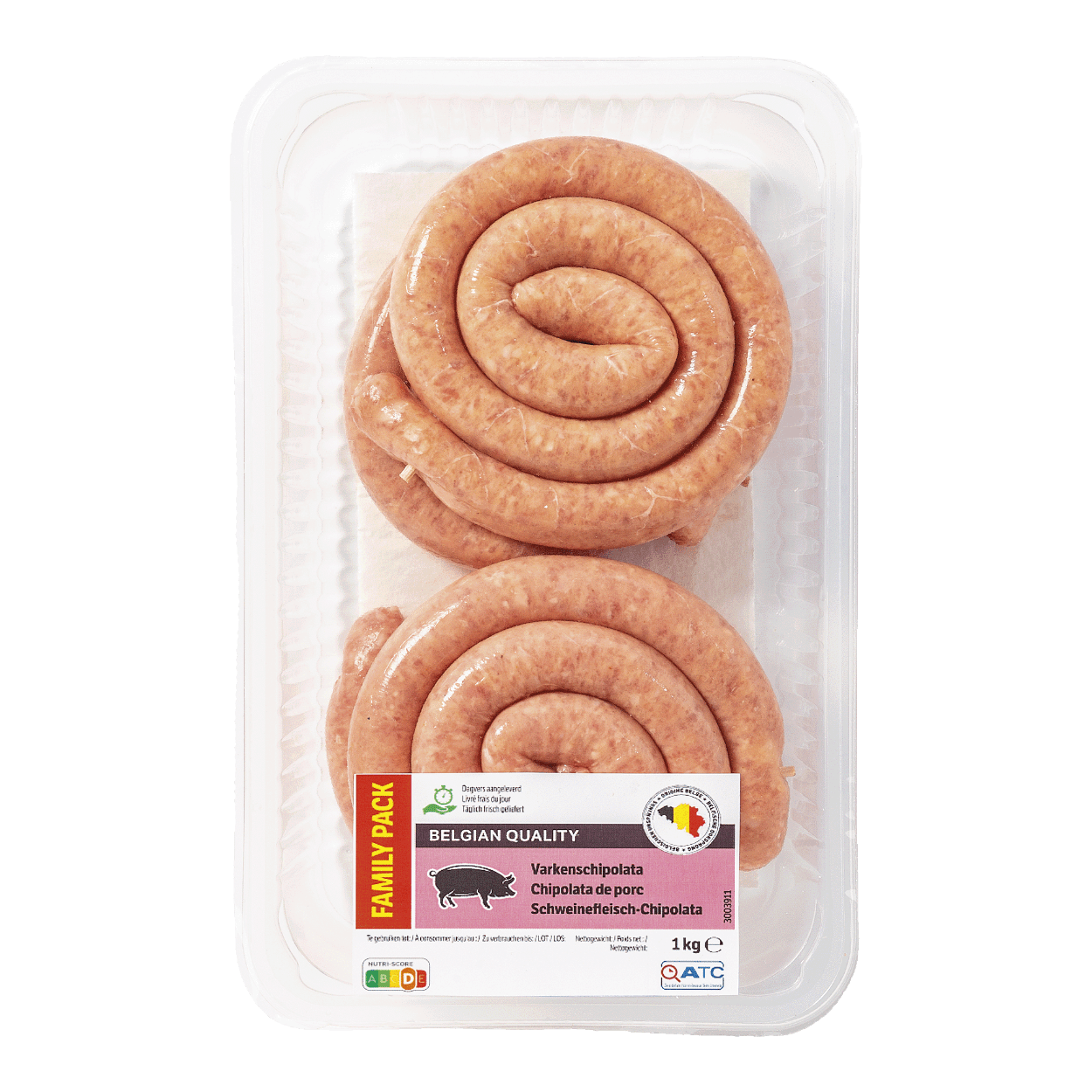 Chipolata de porc bon marché chez ALDI