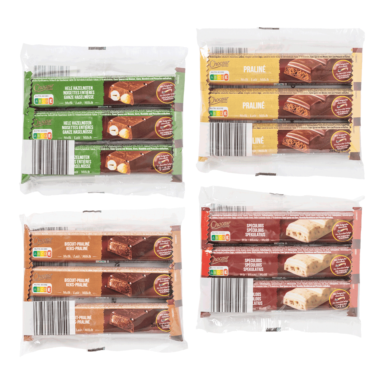 Barres de chocolat pleines, 3 pcs CHOCEUR® bon marché chez ALDI