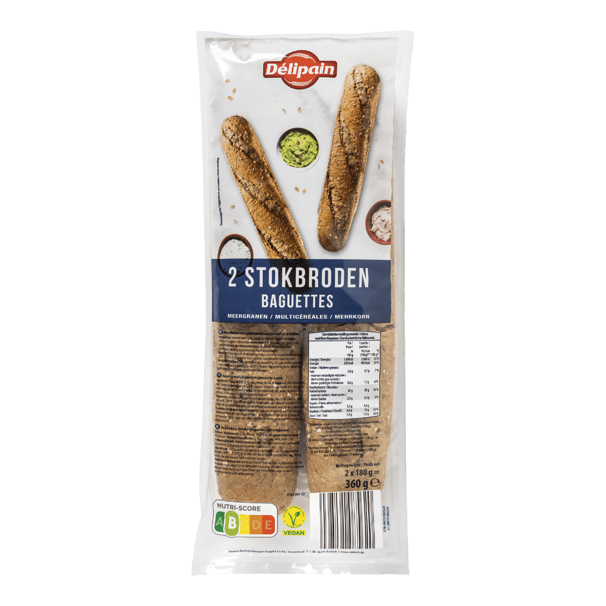 Mehrkornbrötchen oder -baguettes DÉLIPAIN® günstig bei ALDI