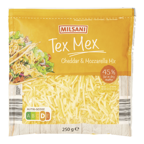 Fromage râpé Tex Mex MILSANI® bon marché chez ALDI
