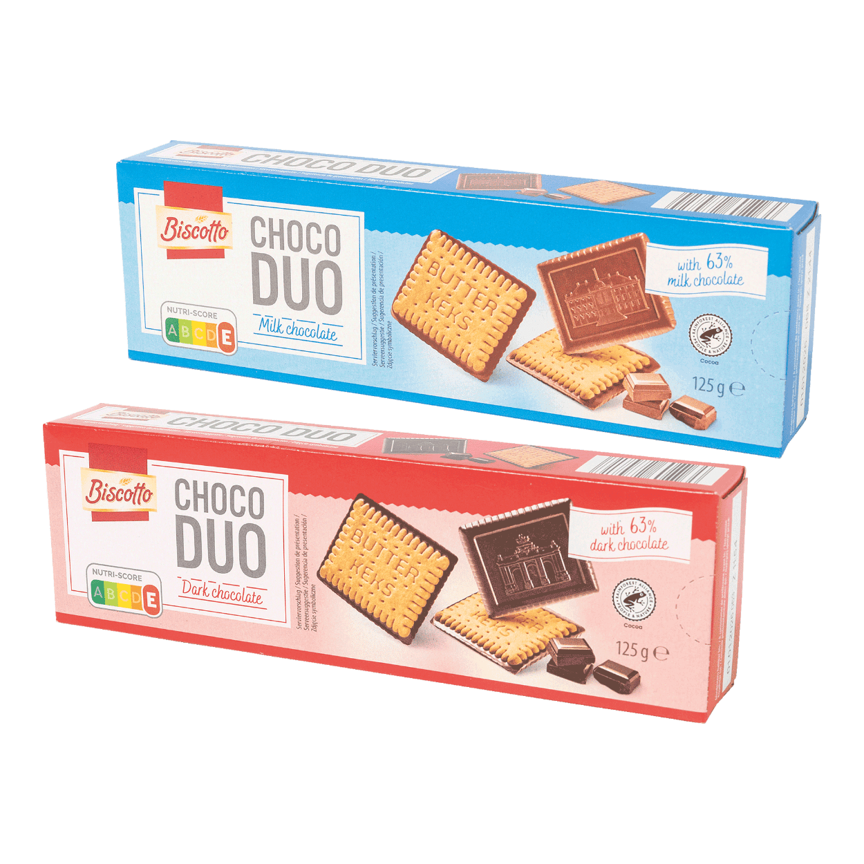Choco duo BISCOTTO® bon marché chez ALDI