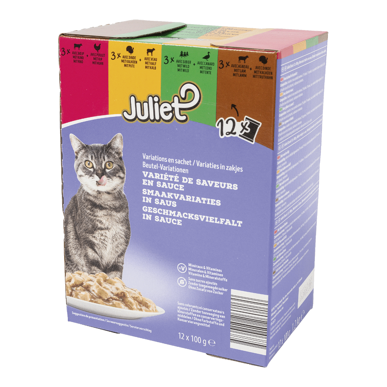 Aliment premium pour chats, 12 pcs JULIET® bon marché chez ALDI