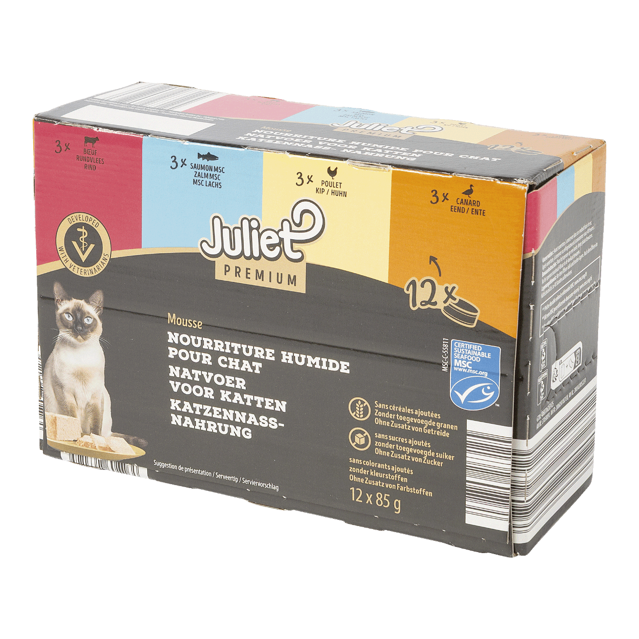 Aliment premium pour chats, 12 pcs JULIET® bon marché chez ALDI
