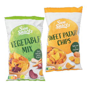 SUN SNACKS® Chips de légumes bon marché chez ALDI