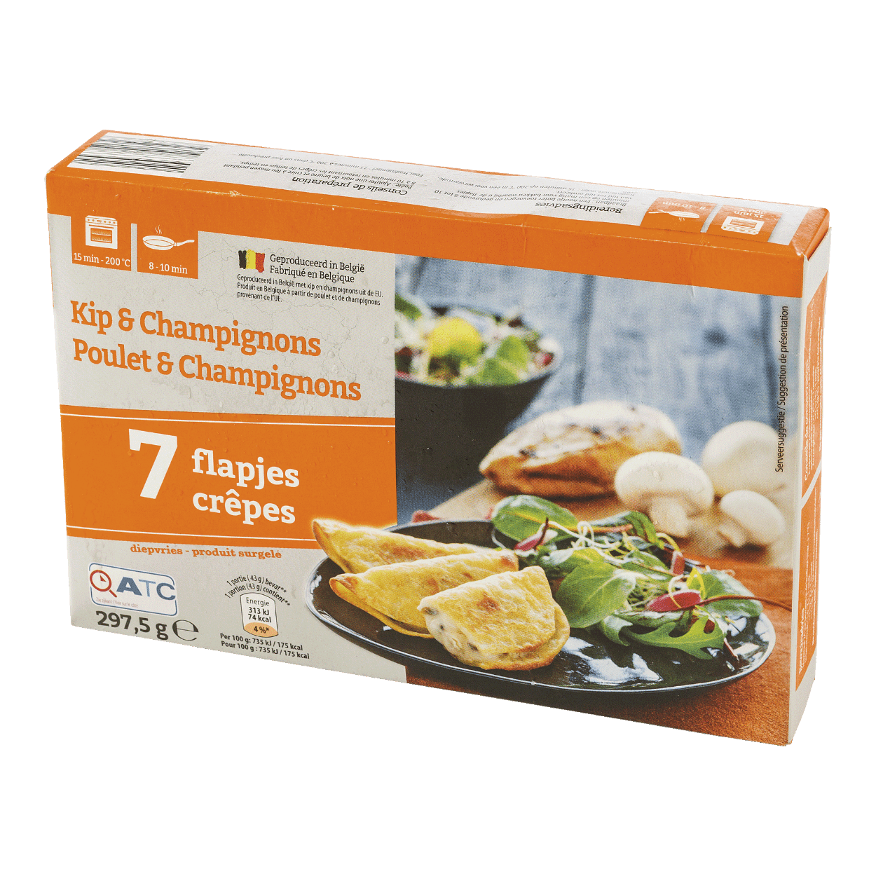 Crêpes fourrées bon marché chez ALDI