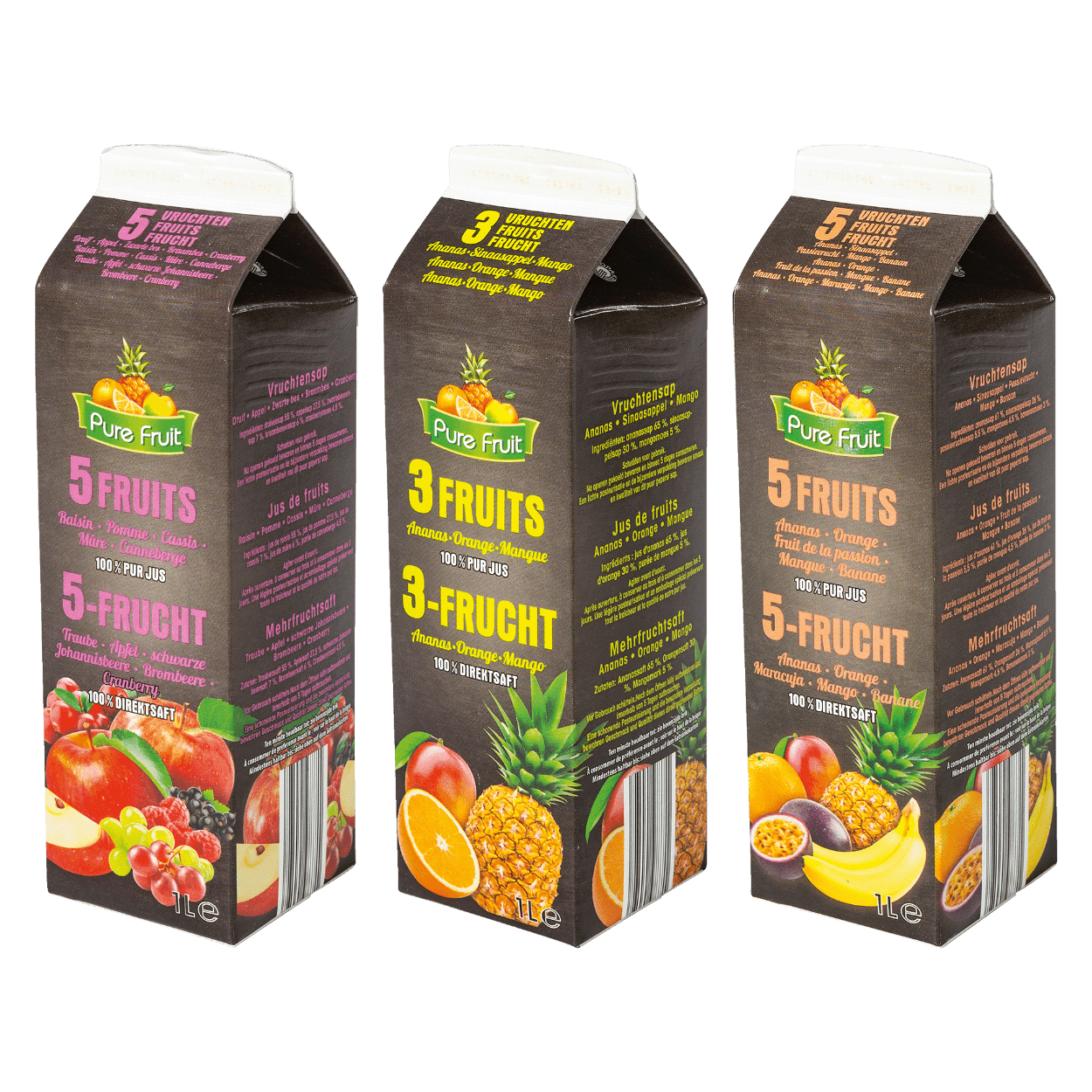 PURE FRUIT® Jus multifruits premium bon marché chez ALDI