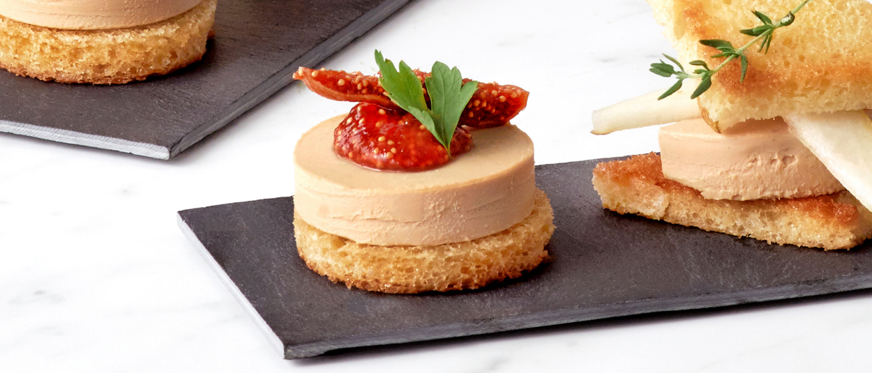 Toast au foie fin et à la confiture de figues